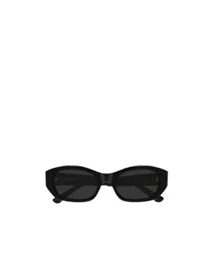 Balenciaga Oval Frame Sunglasses - Black