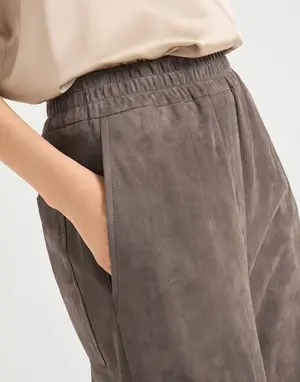 Brunello Cucinelli Suede Trousers