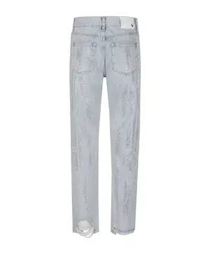 Patrizia Pepe Embellished Distressed Cigarette Jeans