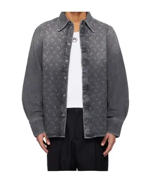 MARINE SERRE Long-sleeved Denim Shirt - No