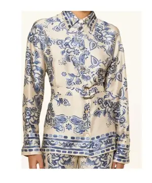Liu Jo Printed Belted Shirt