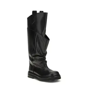 Attico The New Robin Passeggiata Combat Boots - Black