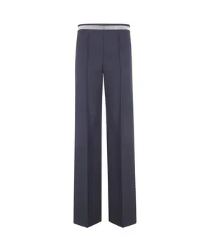 D.exterior Straight-leg Pleated Pants