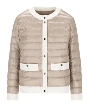 Herno Crewneck Buttoned Coat