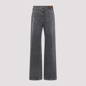 Brunello Cucinelli Mid-rise Wide-leg Jeans - Black
