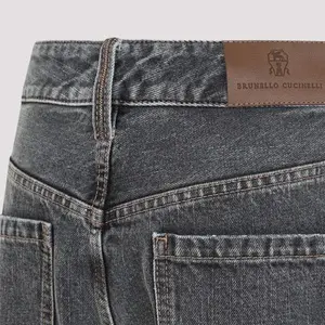 Brunello Cucinelli Mid-rise Wide-leg Jeans - Black