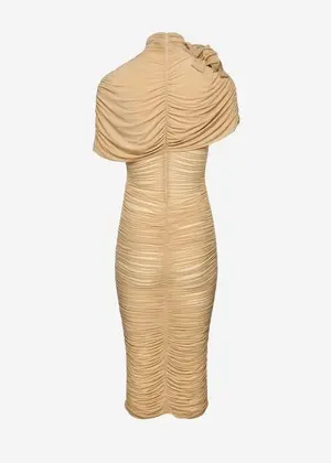 Magda Butrym Draped Cape-effect Midi Dress