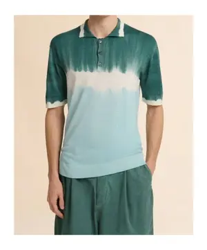 Marni Tie-dye Effect Buttoned Polo Shirt