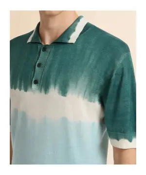Marni Tie-dye Effect Buttoned Polo Shirt