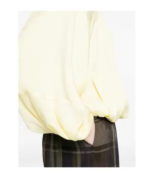 Fabiana Filippi Zip-up Jacket With Gathered Details - White