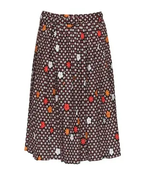 MAISON MARGIELA Mm6 Maison Margiela Floral Pleated Midi Skirt
