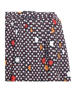 MAISON MARGIELA Floral Pleated Midi Skirt
