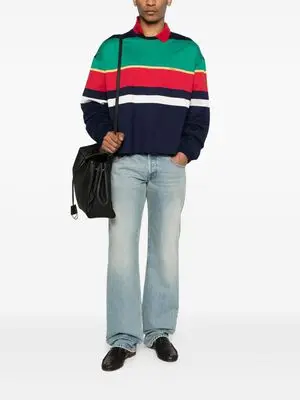 Versace Colour-block Polo Sweatshirt
