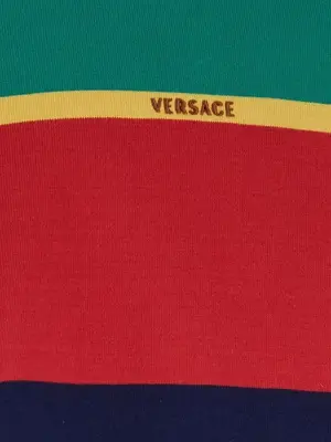 Versace Colour-block Polo Sweatshirt