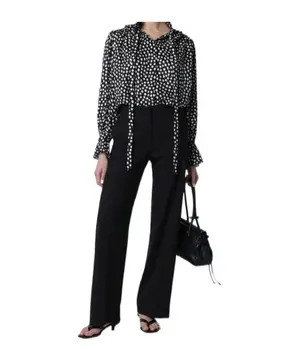 PT TORINO Francoise Straight-leg Trousers - Black