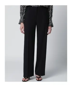 PT TORINO Francoise Straight-leg Trousers - Black