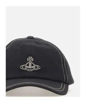 VIVIENNE WESTWOOD Orb Logo Baseball Cap - Black