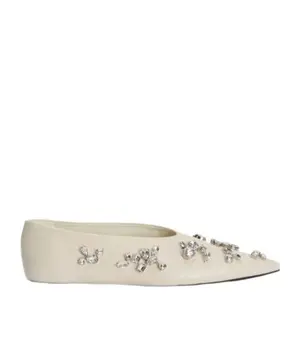 JIL SANDER Embellished Ballerina Flats
