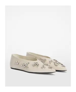 JIL SANDER Embellished Ballerina Flats