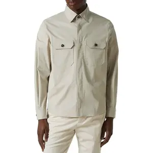 Zegna Flap Pocket Shirt Jacket - Nude