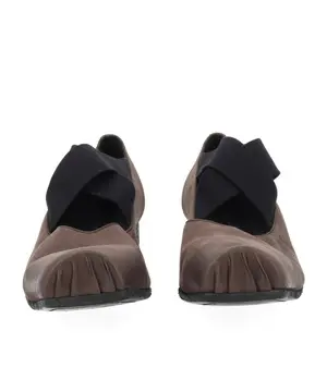 UMA WANG Square-toed Ballet Flats With Elastic Detail