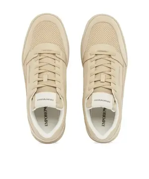 Emporio Armani Panelled Logo Low-top Sneakers