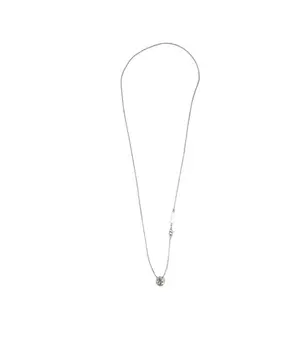 Rick Owens Temple Mini Orb Embellished Necklace - Gray