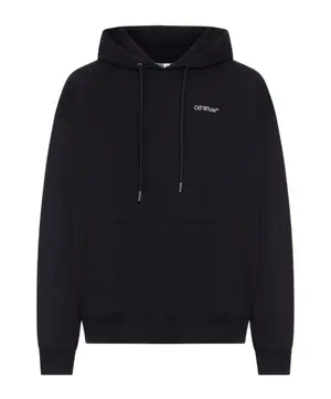 Off-White Drawstring Hooded Sweatshirt