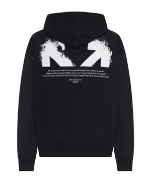 Off-White Drawstring Hooded Sweatshirt