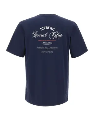 Iceberg Social Club Logo T-shirt - Blue