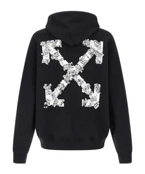 Off-White Logo Printed Drawstring Hoodie