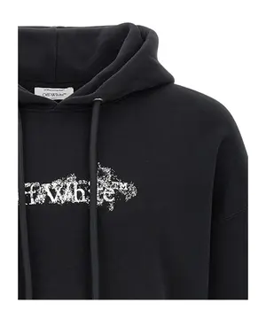 Off-White Logo Printed Drawstring Hoodie