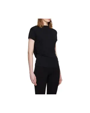 Jacquemus The Mistral Draped Open Back Top - Black
