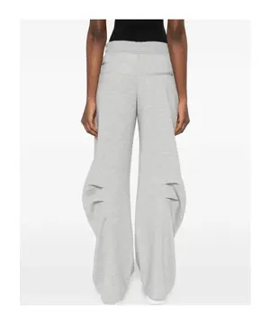 Patrizia Pepe Ruched Wide Leg Track Pants