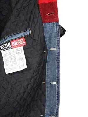 DIESEL® Plaid & Denim Jacket