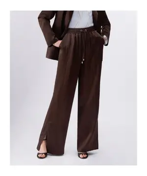 Liu Jo Pleated Effect Satin Wide-leg Trousers