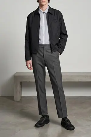 Prada Triangle Patch Zipped Jacket
