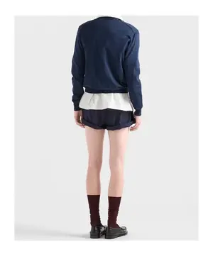 Prada Long-sleeved V-neck Jumper - Blue