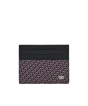 FERRAGAMO Gancini Credit Card Holder - Black