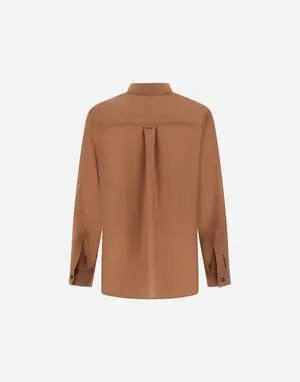 Herno Curved Hem Shirt With Breast Pocket