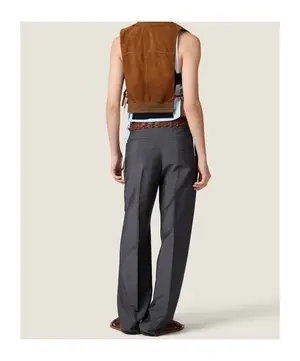 Miu Miu Logo Detailed Sleeveless Gilet