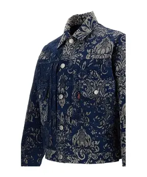 Junya Watanabe X Levi's Damask Trucker Jacket - Black