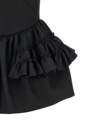 Dries Van Noten Casey Ruffled Peplum Top - Black