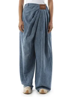 Loewe Draped Jeans With Pleated Detail