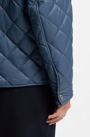 Hugo Boss Quilted Cotton-padded Long-sleeve Jacket