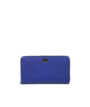 Dolce & Gabbana Logo Details Wallet - Blue
