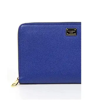 Dolce & Gabbana Logo Details Wallet - Blue