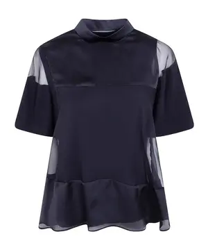 Sacai Office Wear Blouses