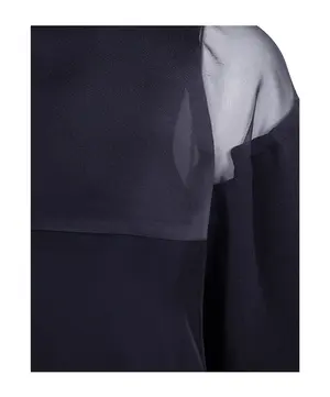 Sacai High Collar Patchwork Blouse