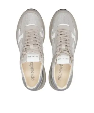 Premiata Lace-up Round Toe Sneakers - Gray